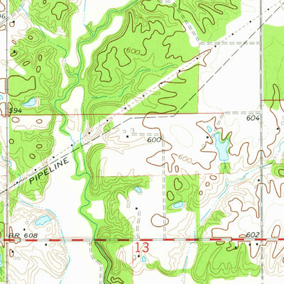 New Douglas, IL (1974, 24000-Scale) Map by United States Geological ...