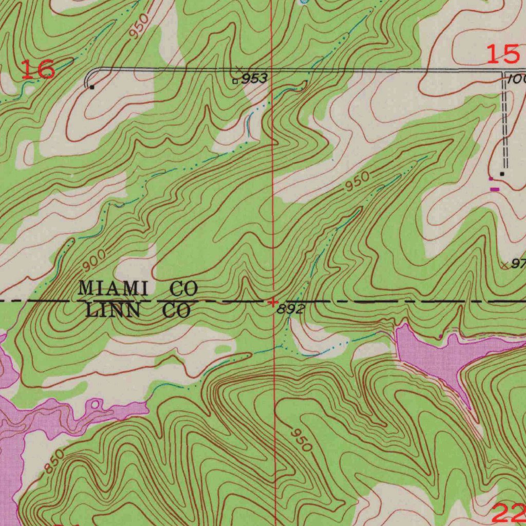 New Lancaster, KS (1957, 24000-Scale) Map by United States Geological ...