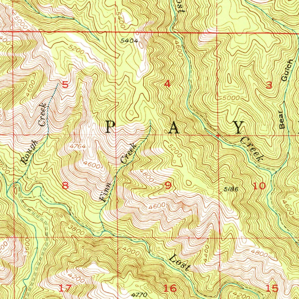 New Meadows, ID (1954, 62500-Scale) Map by United States Geological ...