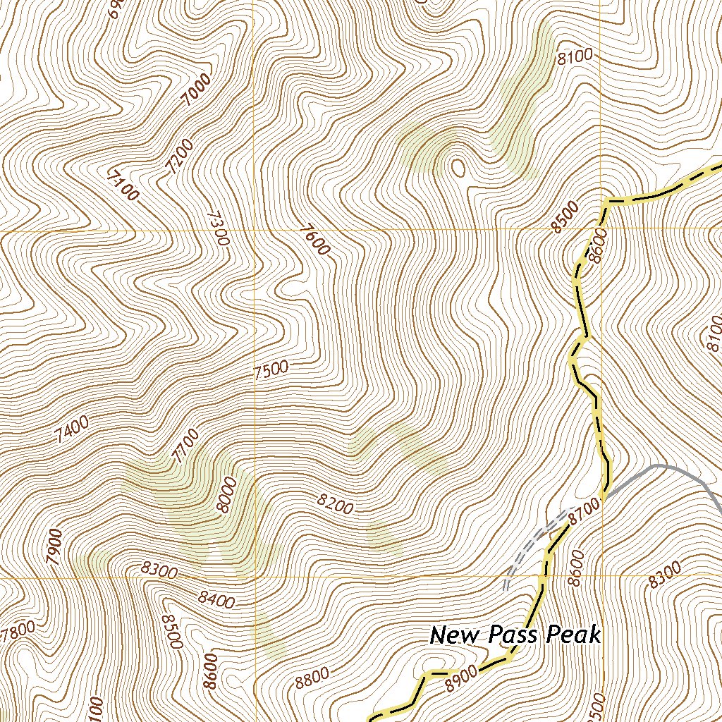 New Pass Peak, NV (2021, 24000-Scale) Map by United States Geological ...