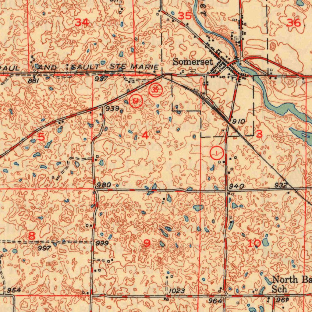 New Richmond, WI-MN (1949, 62500-Scale) Map by United States Geological ...