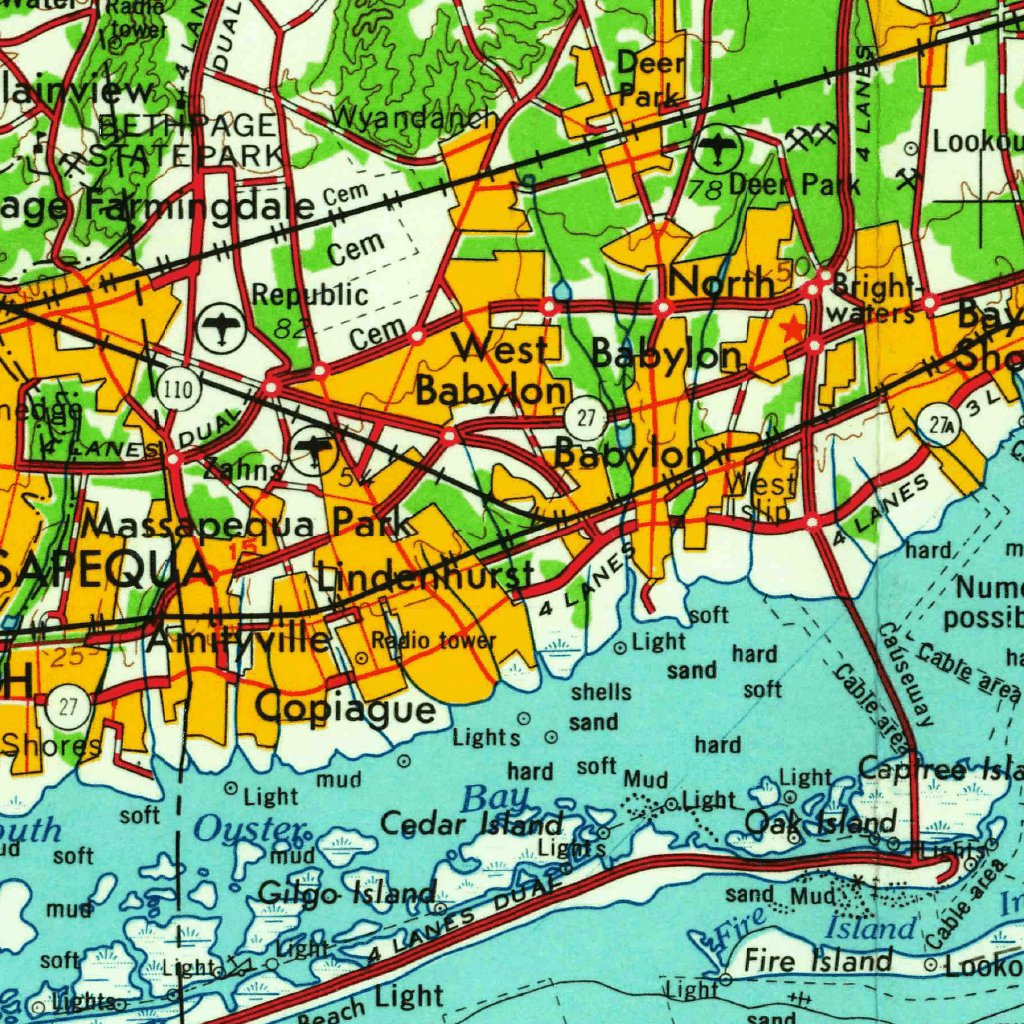 New York, NY-NJ-CT (1954, 250000-Scale) Map by United States Geological ...