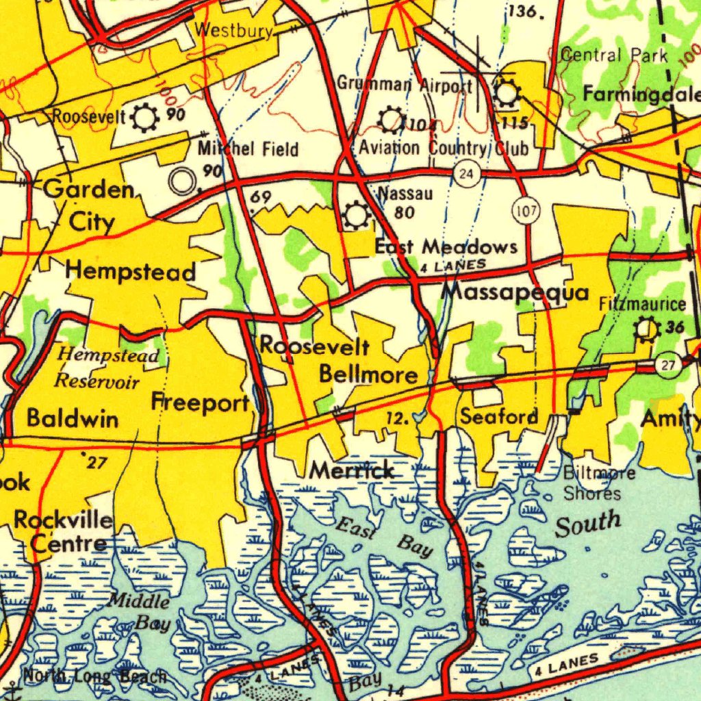 New York, NY-NJ-CT (1958, 250000-Scale) Map by United States Geological ...