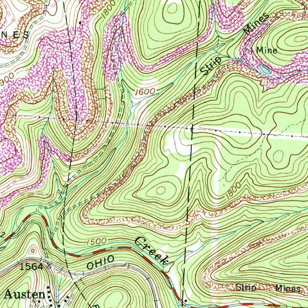 Newburg, WV (1960, 24000-Scale) Map by United States Geological Survey ...