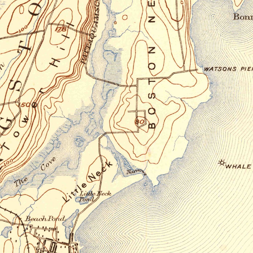 Newport, RI (1889, 62500-Scale) Map by United States Geological Survey ...