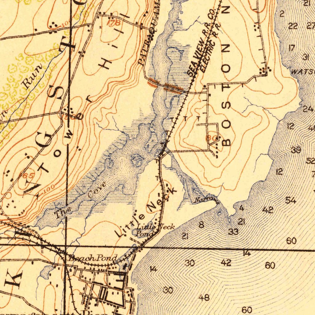 Newport, RI (1922, 62500-Scale) Map by United States Geological Survey ...