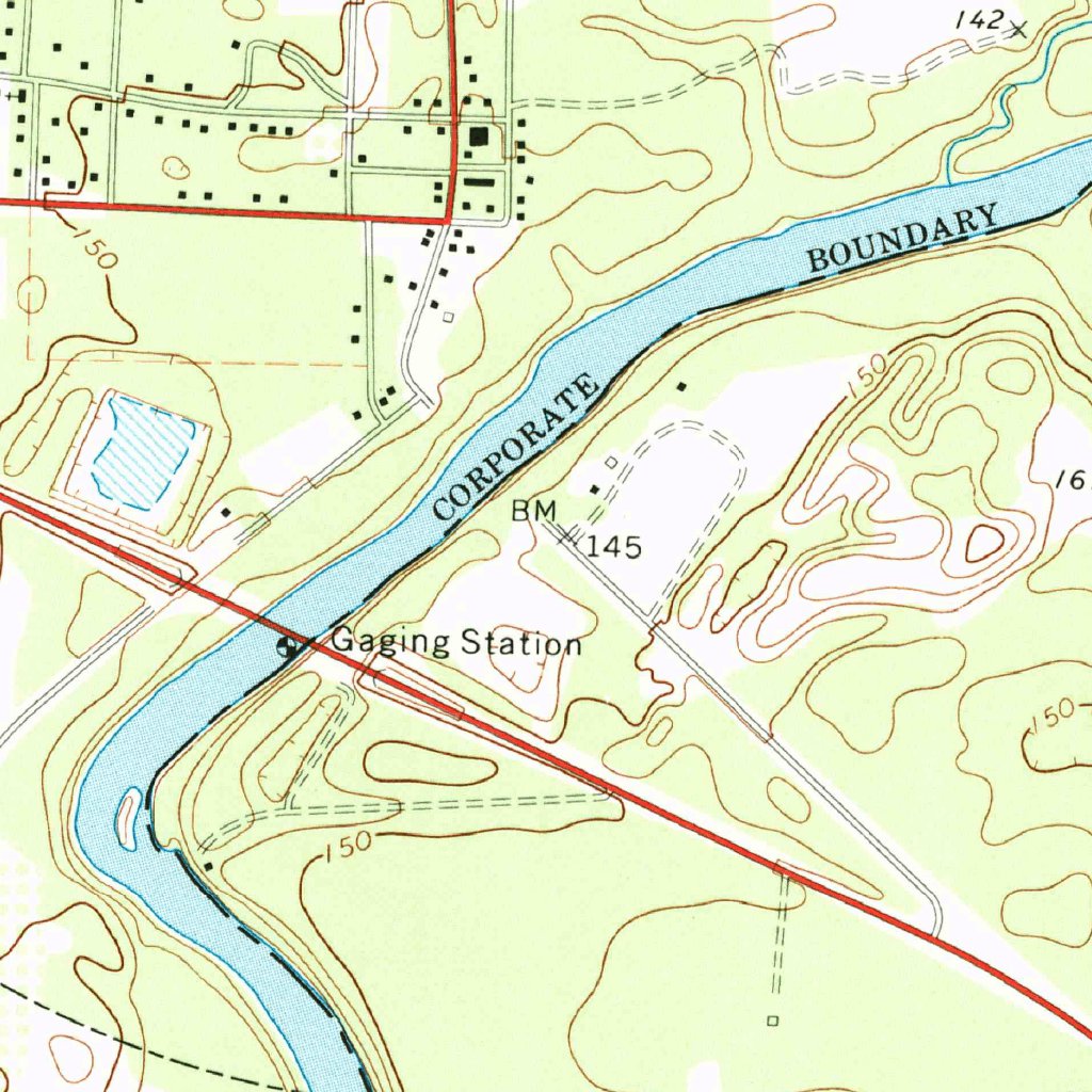 Newton, GA (1974, 24000-Scale) Map by United States Geological Survey ...