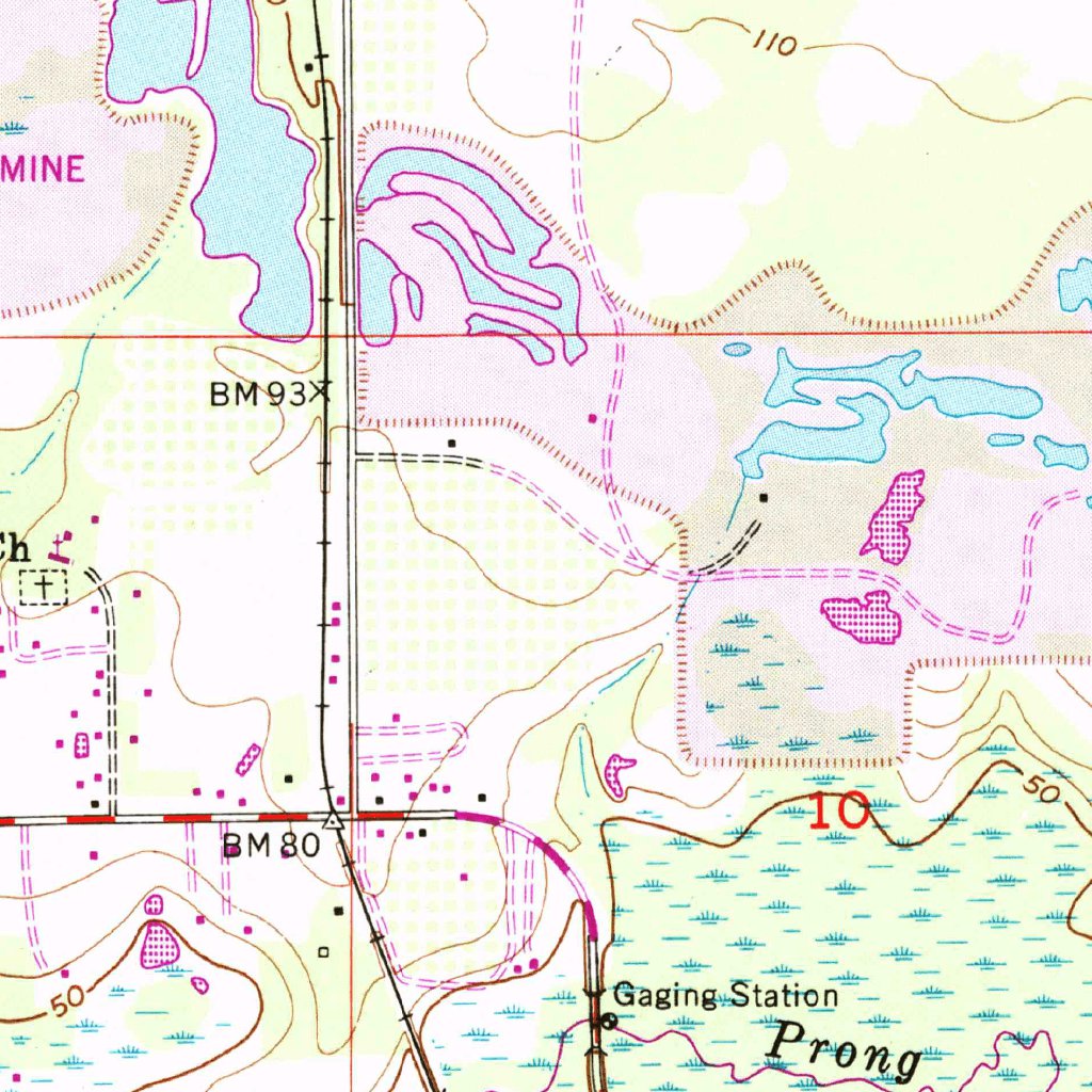 Nichols, FL (1955, 24000-Scale) Map by United States Geological Survey ...