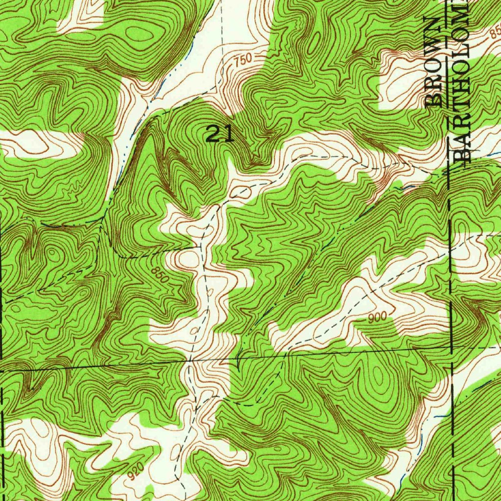 Nineveh, IN (1948, 24000-Scale) Map by United States Geological Survey ...
