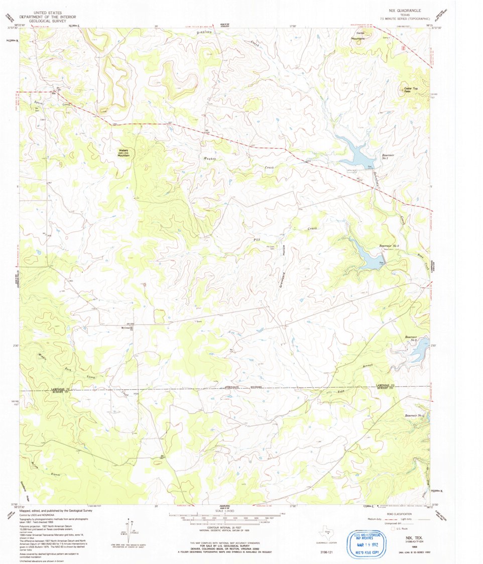 Nix, TX (1959, 24000-Scale) Map by United States Geological Survey ...
