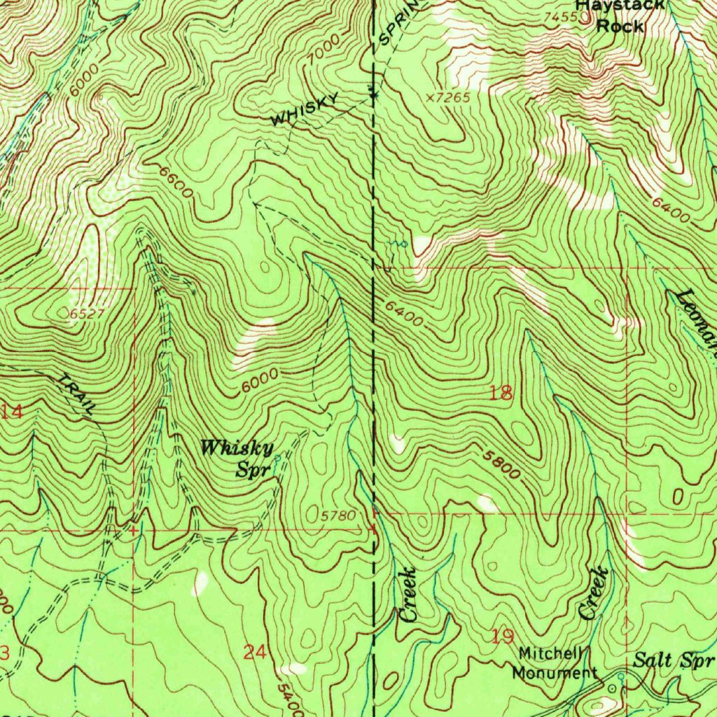 No Name, OR (1960, 62500-Scale) Map by United States Geological Survey ...
