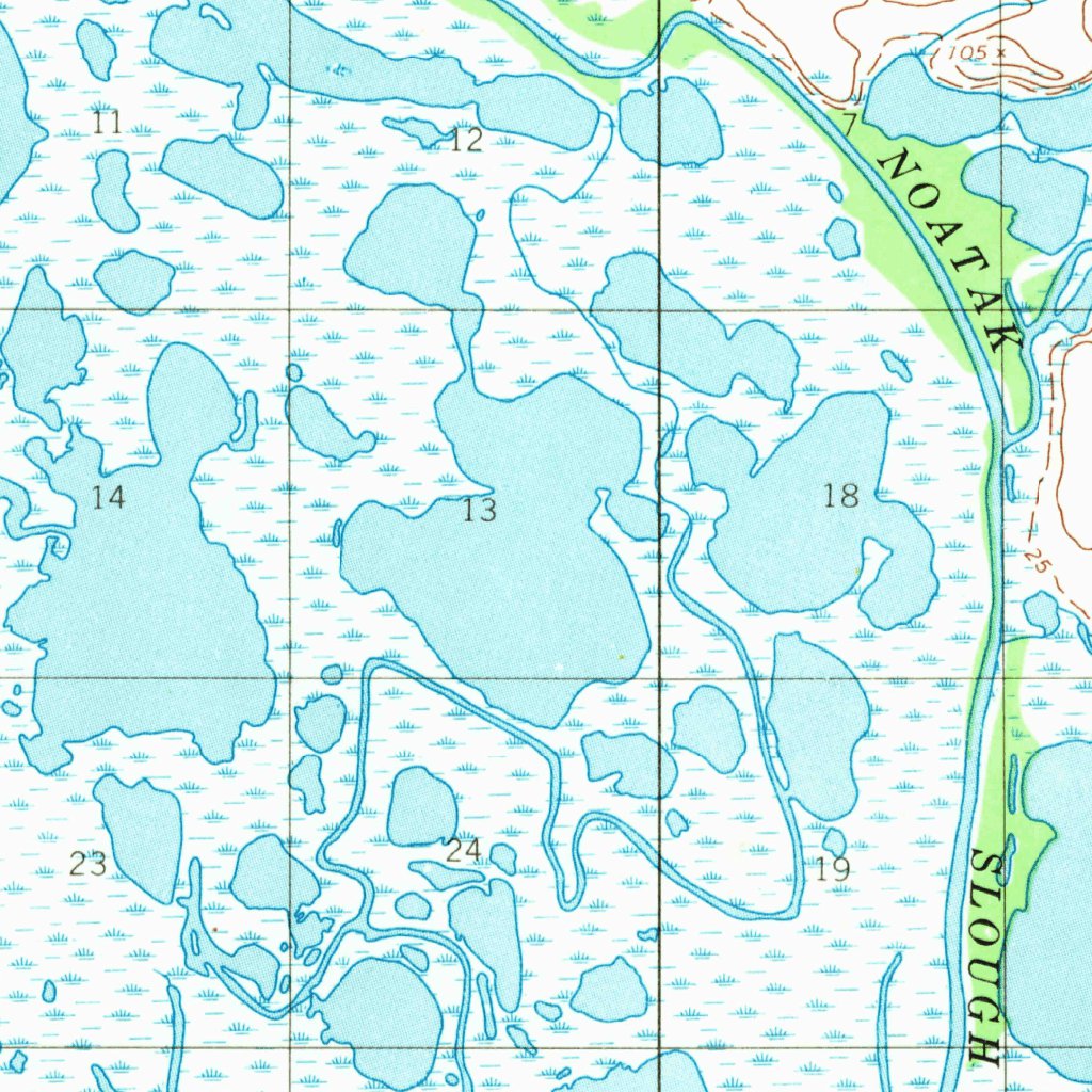 Noatak A-1, AK (1955, 63360-Scale) Map by United States Geological ...