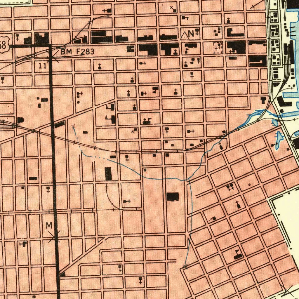 Norfolk South, VA (1948, 24000-Scale) Map by United States Geological ...