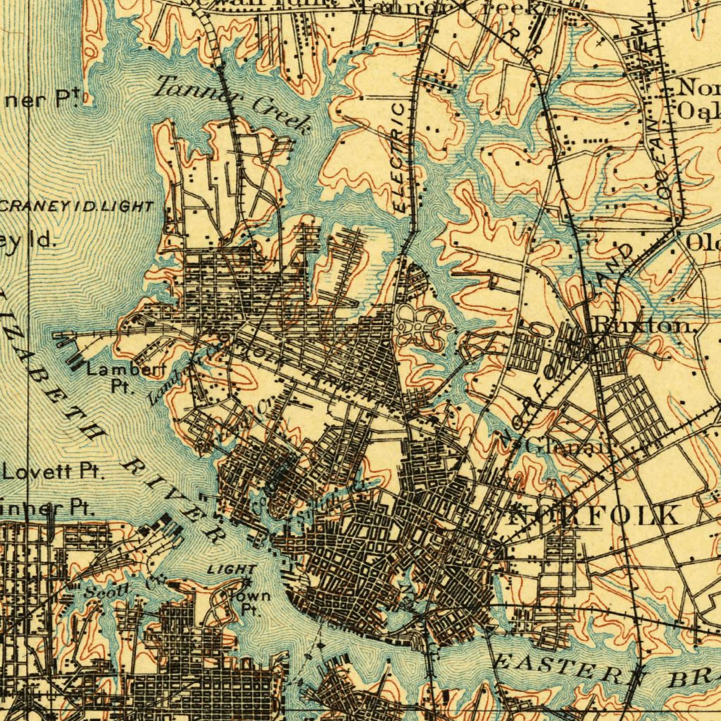 Norfolk Special, VA (1907, 125000-Scale) Map by United States ...