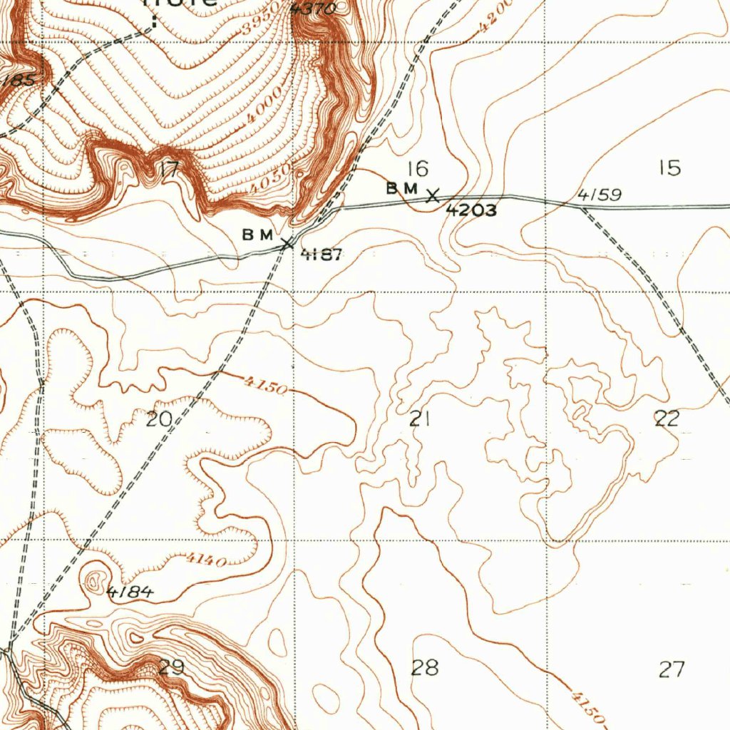Noria, NM (1917, 62500-Scale) Map by United States Geological Survey ...