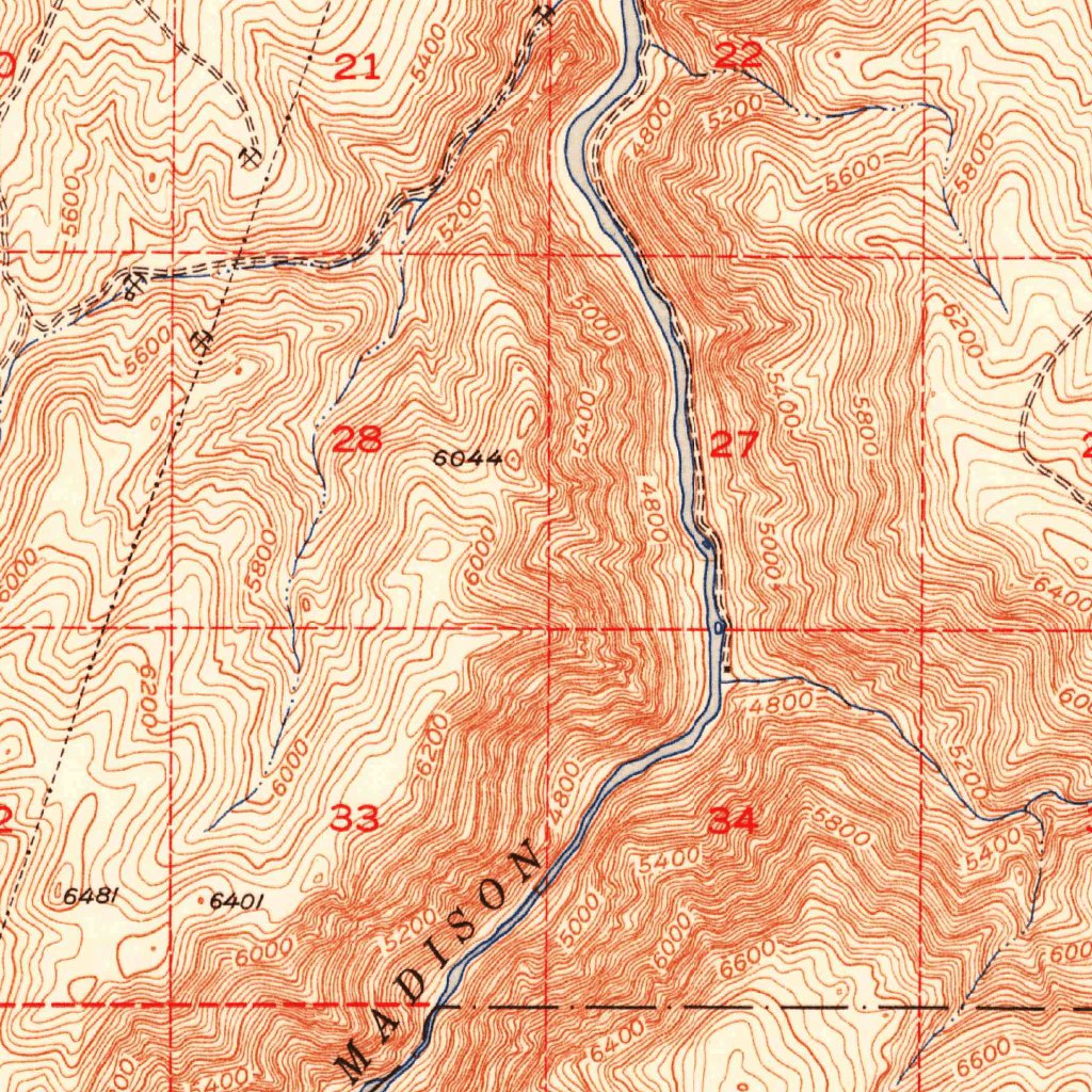 Norris, MT (1951, 62500-Scale) Map by United States Geological Survey ...