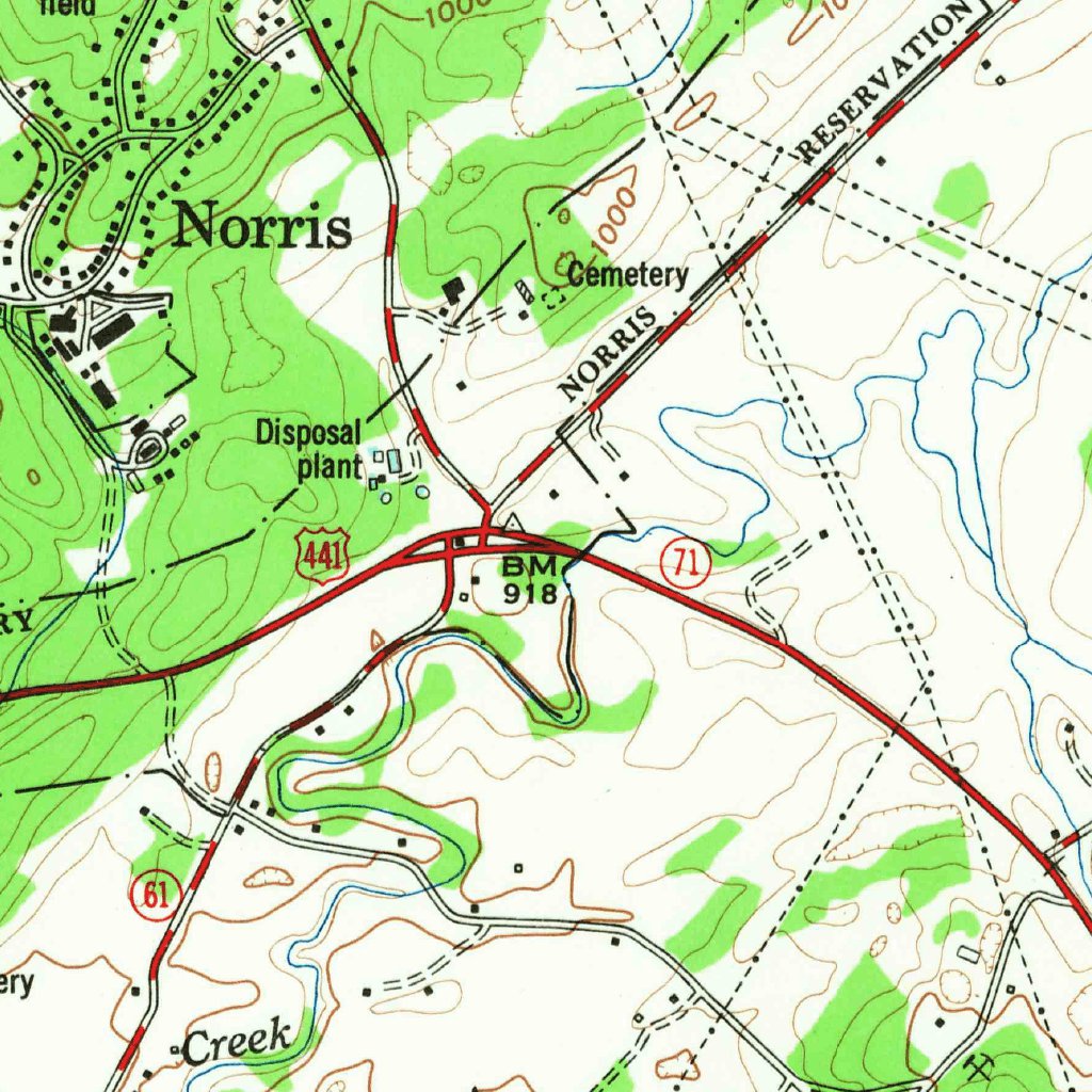 Norris, TN (1952, 24000-Scale) Map by United States Geological Survey ...