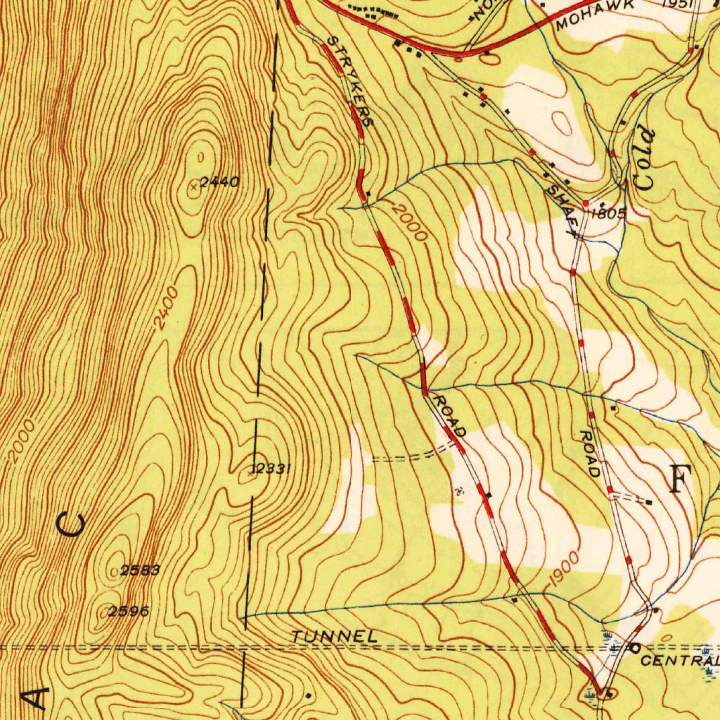 North Adams, MA-VT (1948, 31680-Scale) Map by United States Geological ...