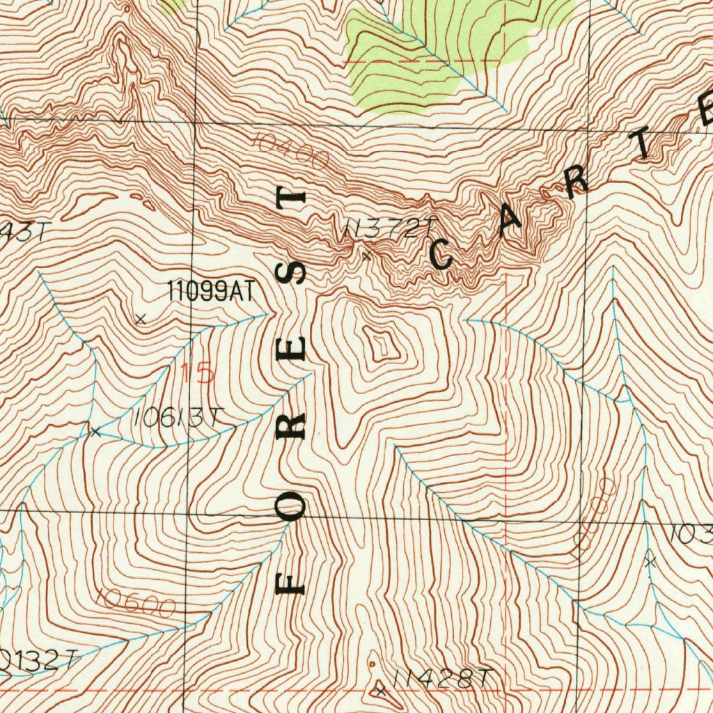 North Fork Pickett Creek, WY (1988, 24000-Scale) Map by United States ...