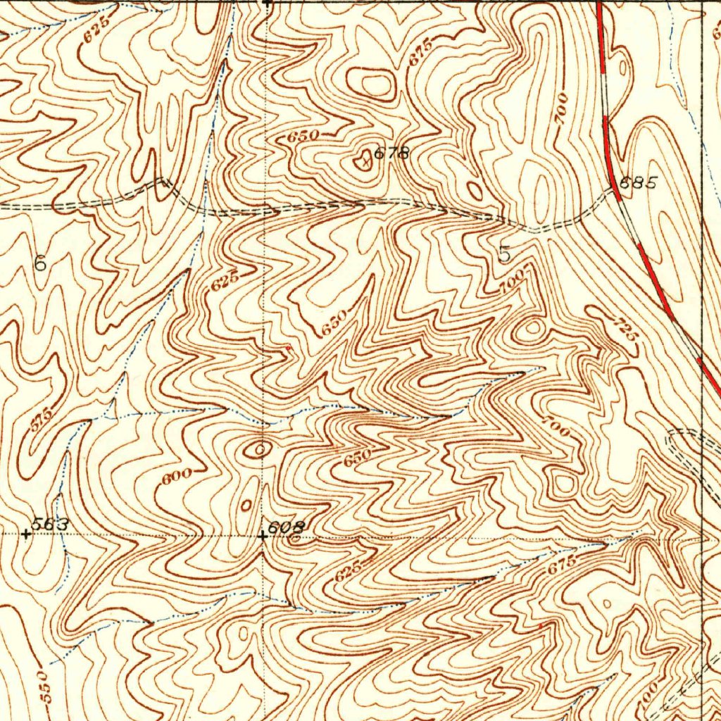 North Of Oildale, CA (1936, 31680-Scale) Map by United States ...