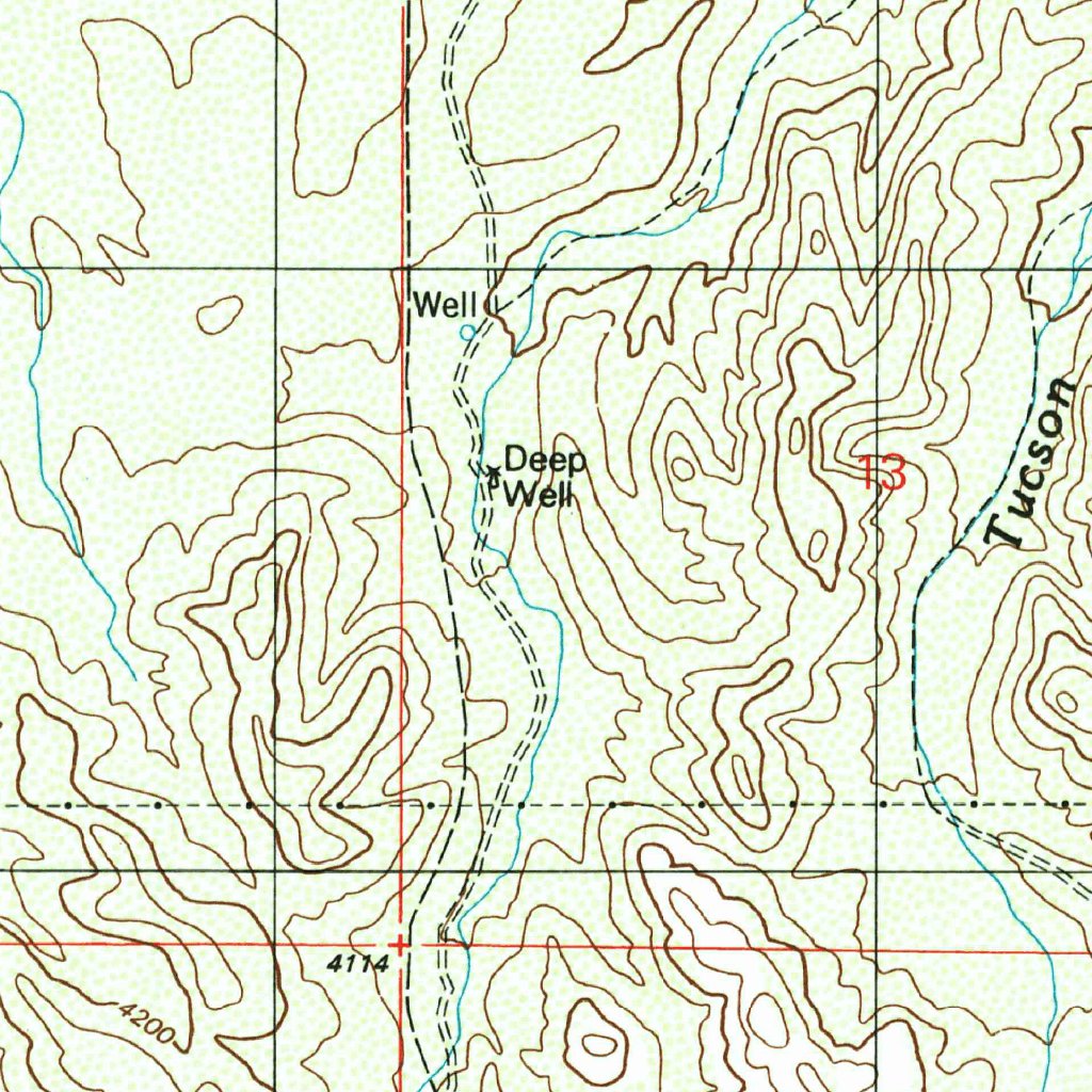 North Of Oracle, AZ (1996, 24000-Scale) Map by United States Geological ...
