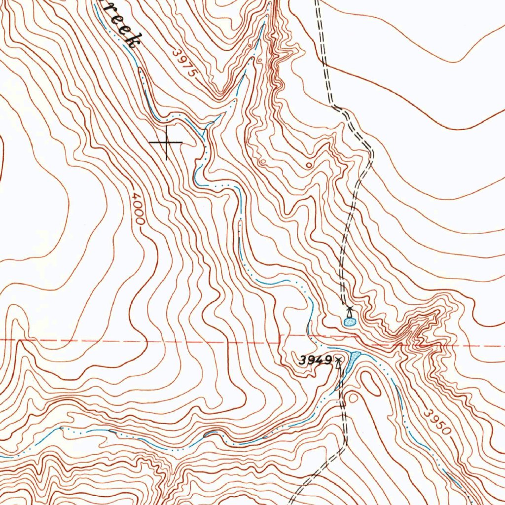 North Of Red Cow Draw, TX (1973, 24000-Scale) Map by United States ...