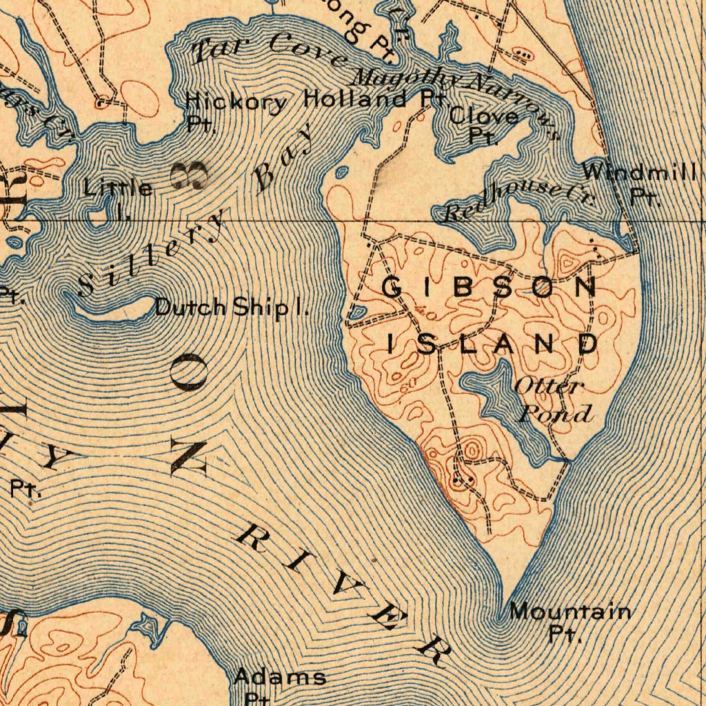 North Point, MD (1904, 62500-Scale) Map by United States Geological ...