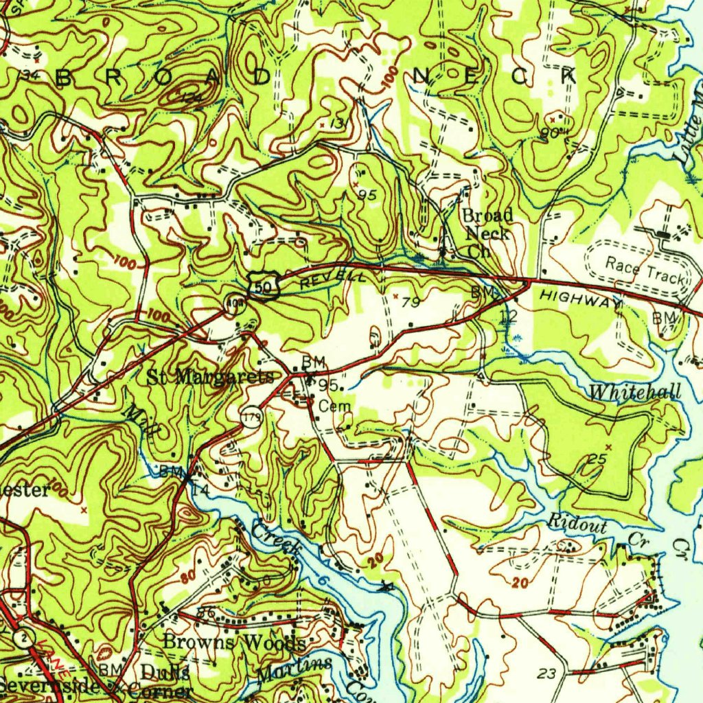 North Point, MD (1947, 62500-Scale) Map by United States Geological ...