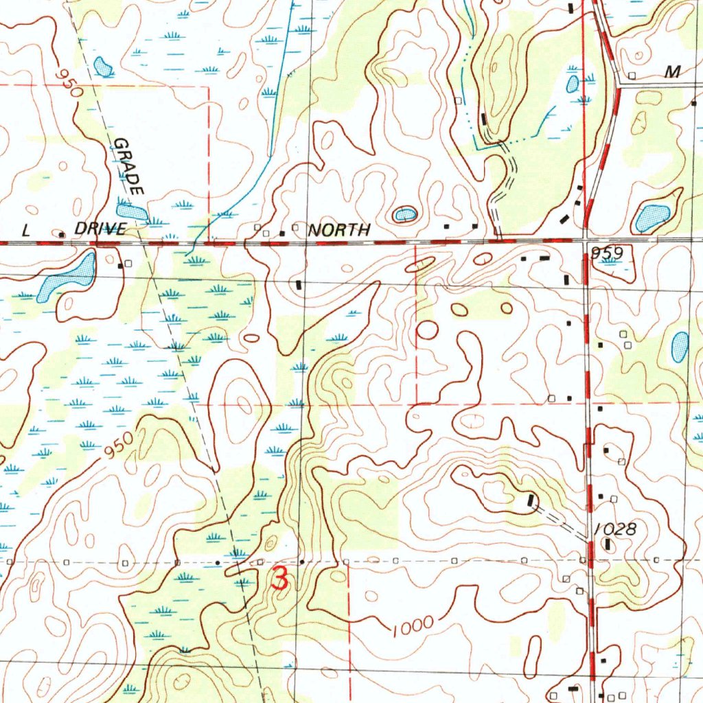 Northwest Albion, MI (1980, 24000-Scale) Map by United States ...