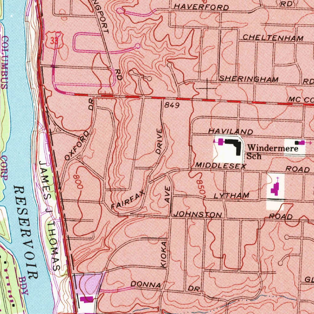 Northwest Columbus, OH (1965, 24000-Scale) Map by United States ...