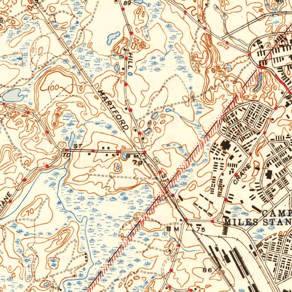 Norton, MA (1944, 31680-Scale) Map by United States Geological Survey ...