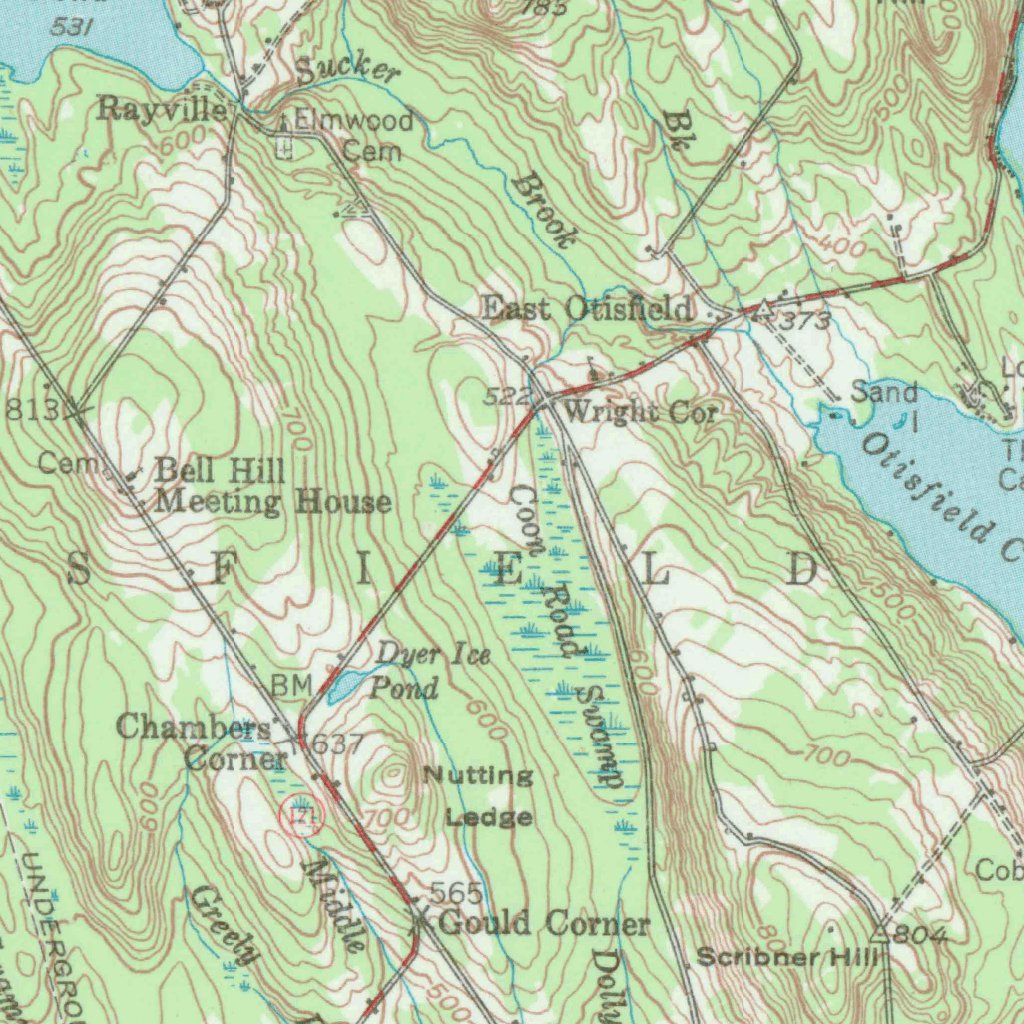 Norway, ME (1946, 62500-Scale) Map by United States Geological Survey ...