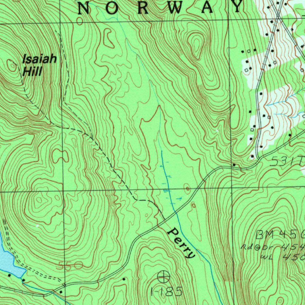 Norway, ME (1983, 24000-Scale) Map by United States Geological Survey ...