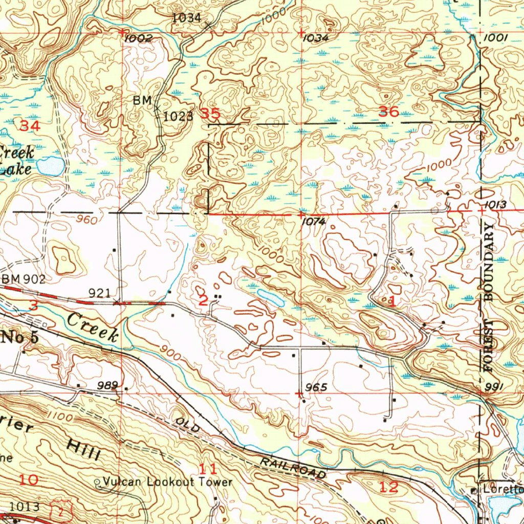 Norway, MI-WI (1955, 62500-Scale) Map by United States Geological ...