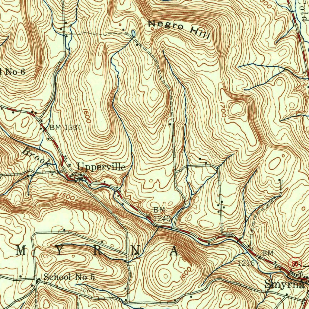 Norwich, NY (1944, 62500-Scale) Map by United States Geological Survey ...