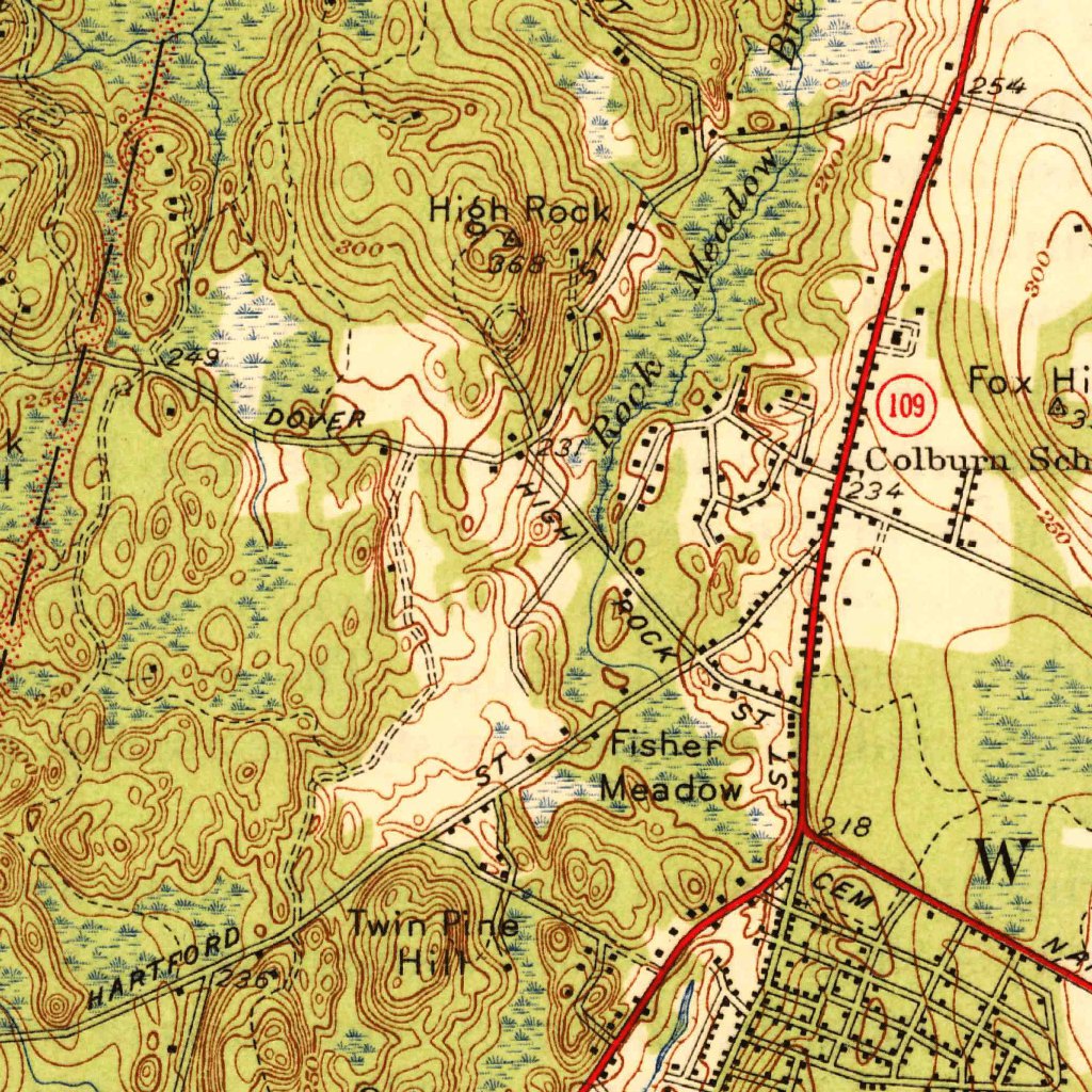 Norwood, MA (1941, 31680-Scale) Map by United States Geological Survey ...