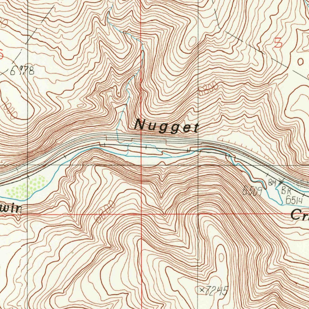 Nugget, WY (1985, 24000-Scale) Map by United States Geological Survey ...