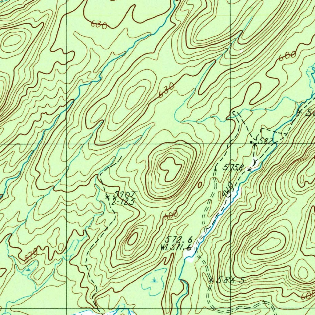 Number Four, NY (1989, 25000-Scale) Map by United States Geological ...