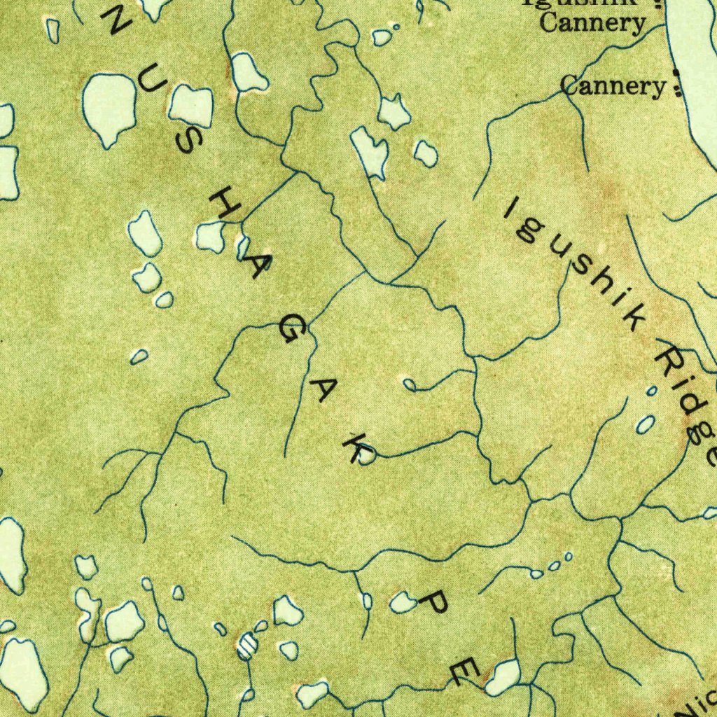 Nushagak Bay, AK (1949, 250000-Scale) Map by United States Geological ...