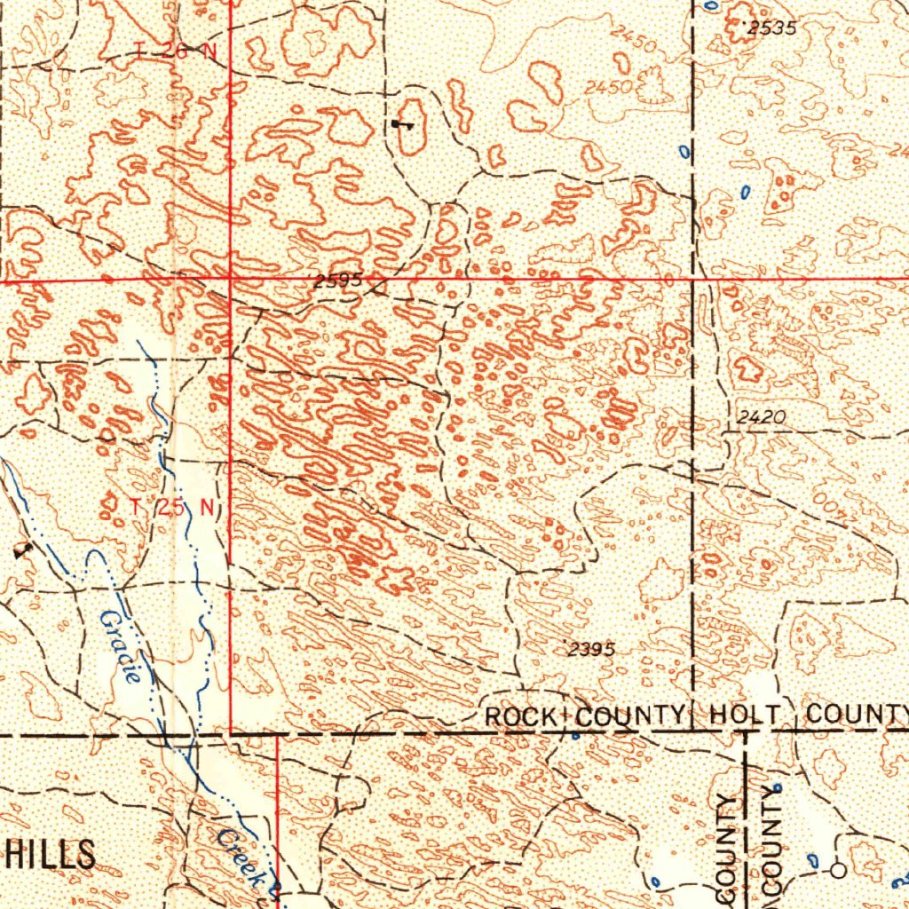 O'Neill, NE-SD (1959, 250000-Scale) Map by United States Geological ...