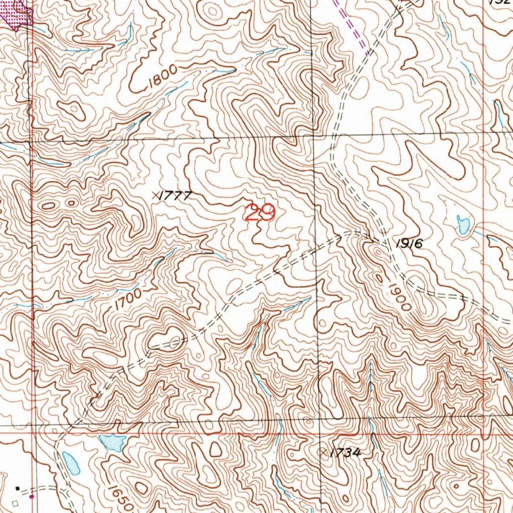 Oahe SW, SD (1953, 24000-Scale) Map by United States Geological Survey ...