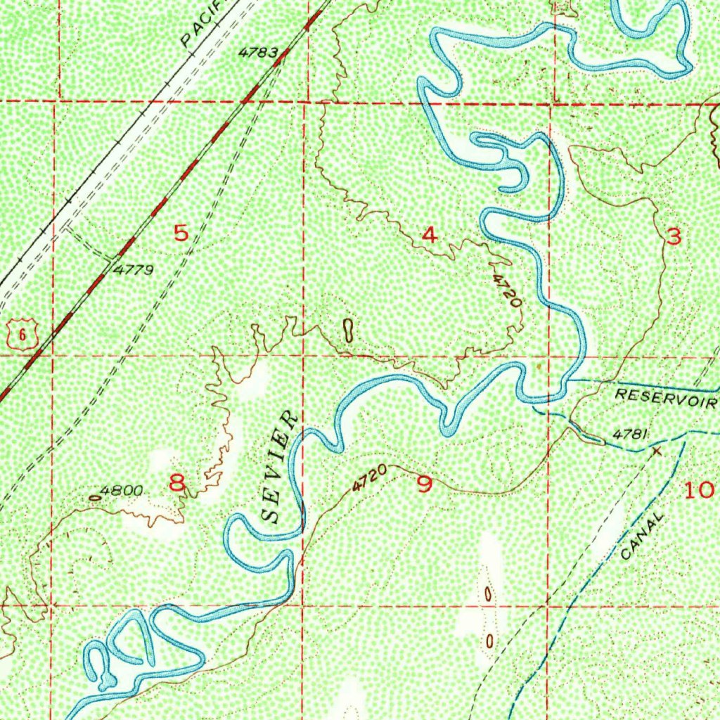 Oak City, UT (1951, 62500-Scale) Map by United States Geological Survey ...
