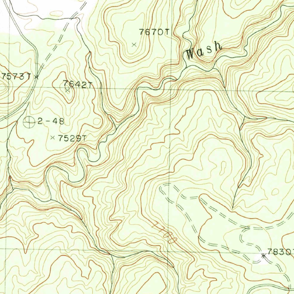 Oak Creek Mountain, AZ (1983, 24000-Scale) Map by United States ...
