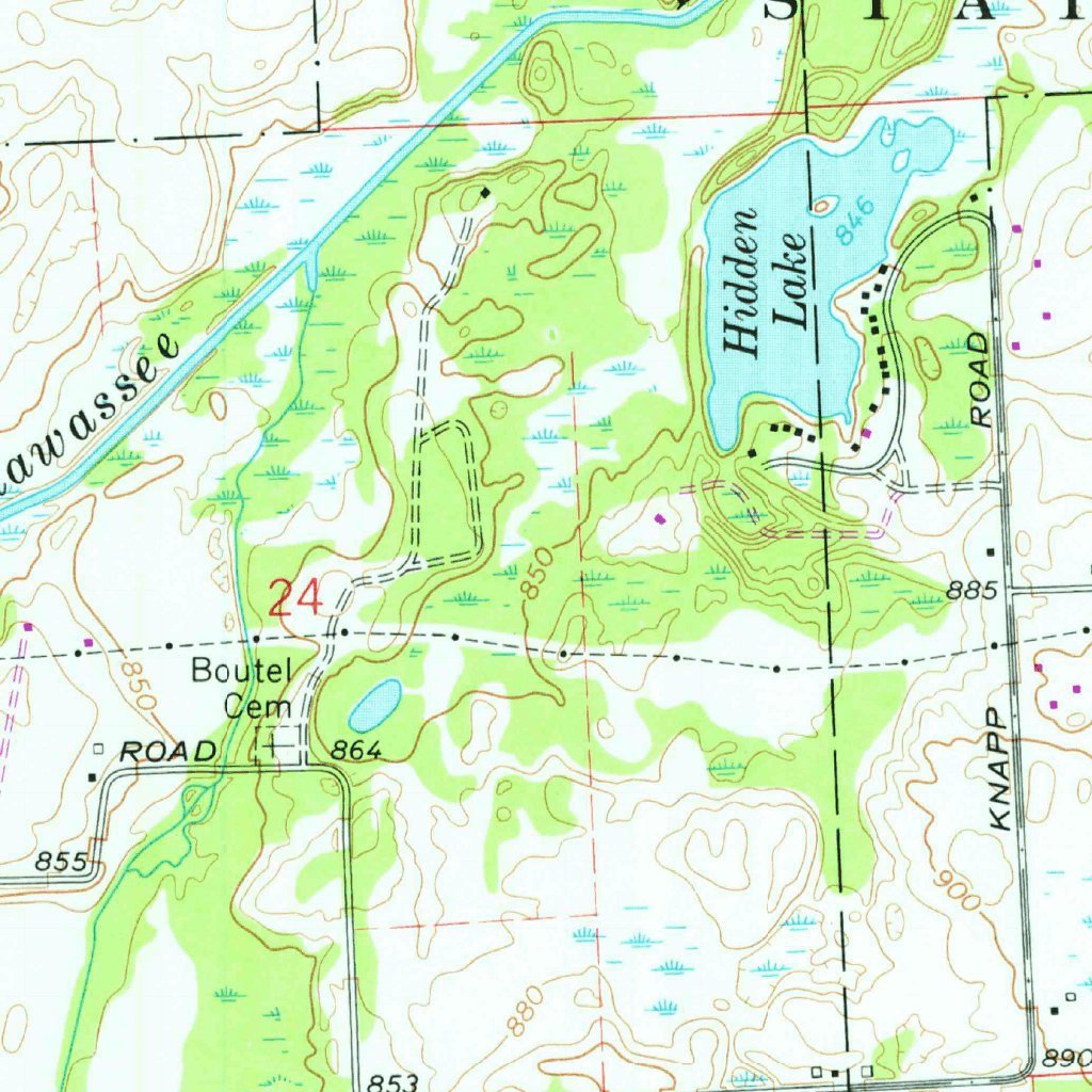 Oak Grove, MI (1968, 24000-Scale) Map by United States Geological ...
