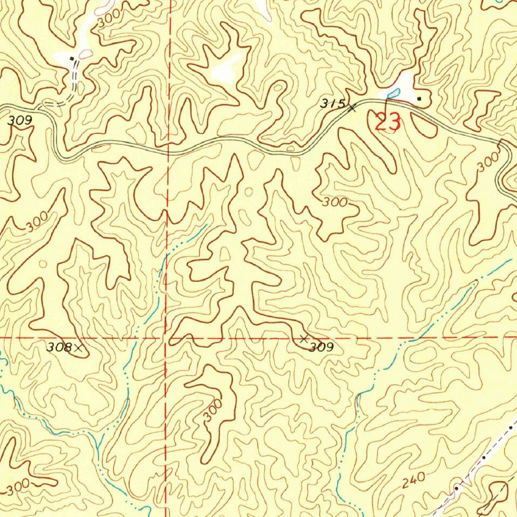 Oak Ridge, MS (1972, 24000-Scale) Map by United States Geological ...
