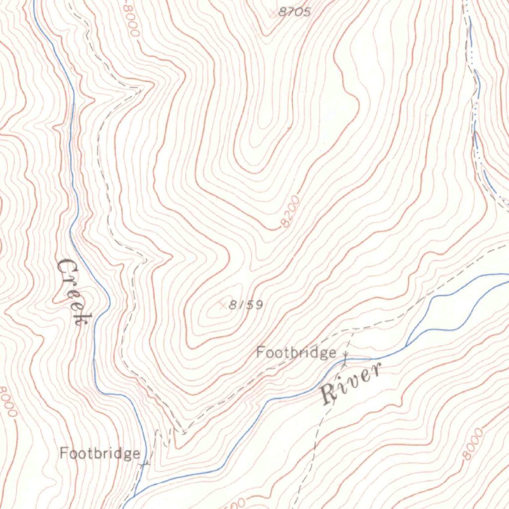 Oakbrush Ridge, CO (1964, 24000-Scale) Map by United States Geological ...
