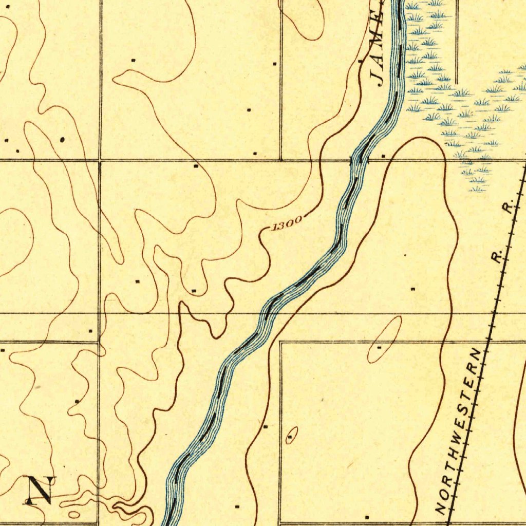 Oakes, ND (1894, 62500-Scale) Map by United States Geological Survey ...