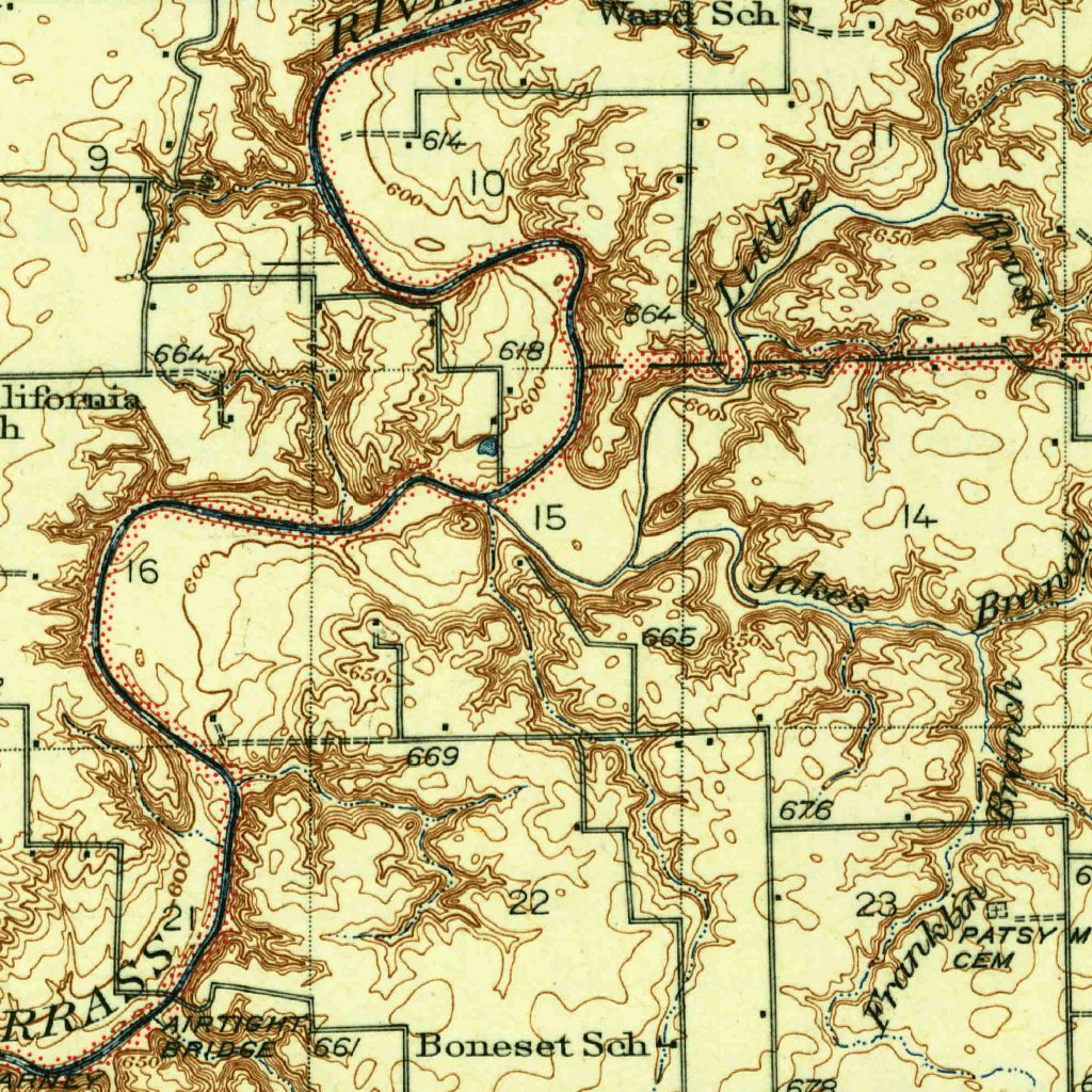 Oakland, IL (1942, 62500-Scale) Map by United States Geological Survey ...