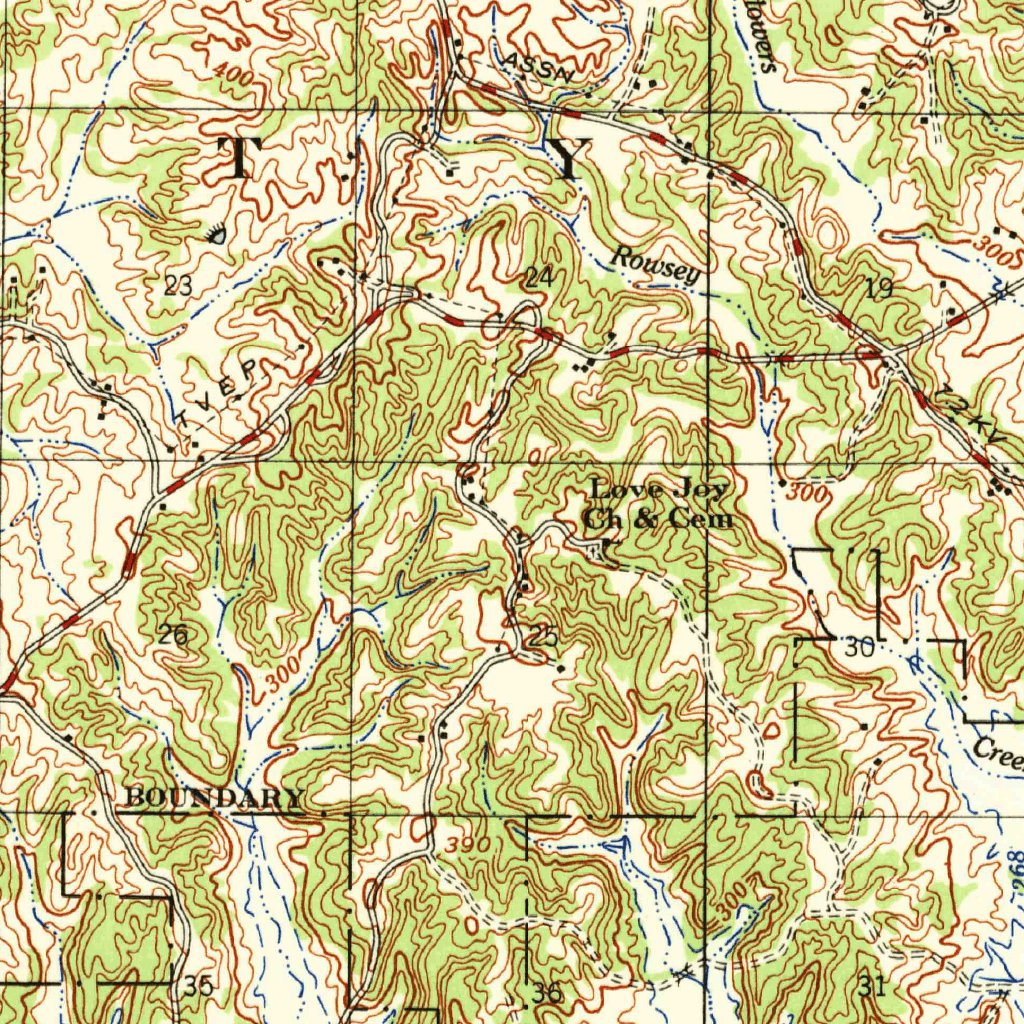 Oakland, MS (1954, 62500-Scale) Map by United States Geological Survey ...