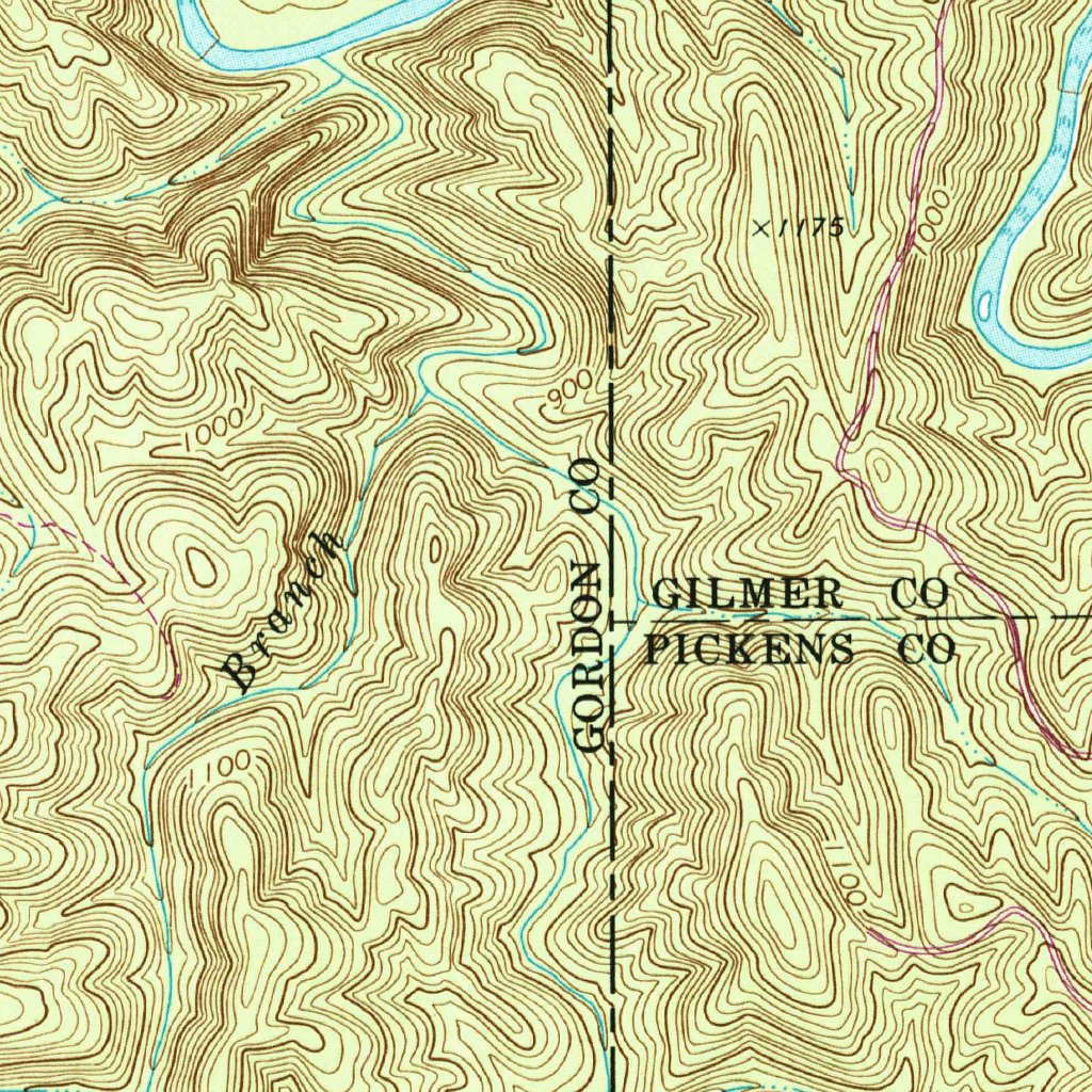 Oakman, GA (1971, 24000-Scale) Map by United States Geological Survey ...